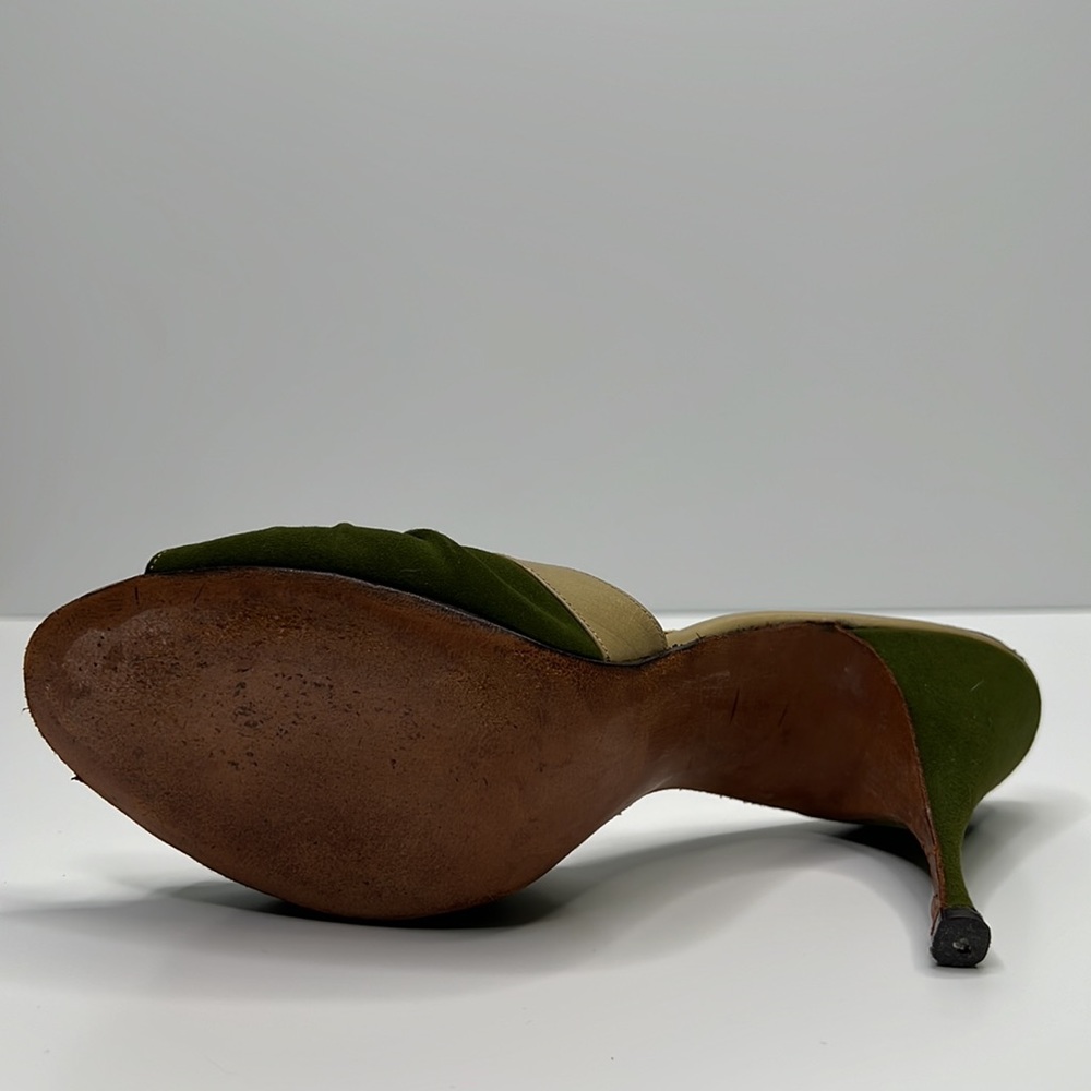 1950’s Vintage Spring-O-Lator High Heel Mules Ferncra… - Gem